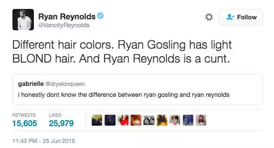 30 jeer jawaabaha Ryan Reynolds waxay ahaayeen waxa ugu qosolka badan barta Twitterka 11568_2