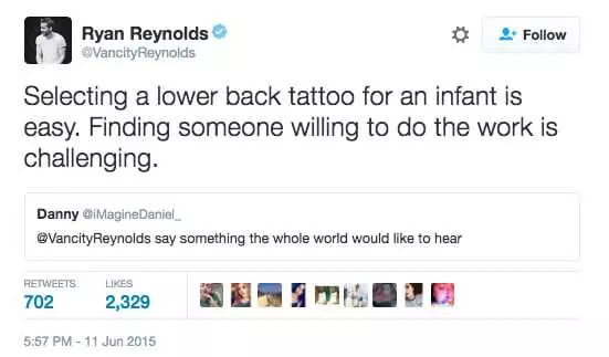 30 次 Ryan Reynolds 的回復是 Twitter 上最有趣的事情 11568_4