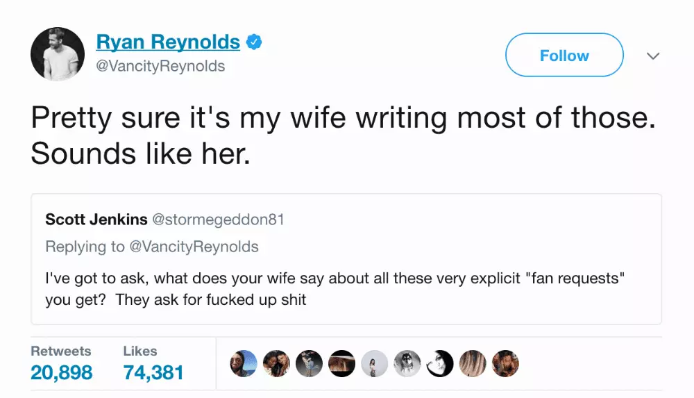 30 次 Ryan Reynolds 的回復是 Twitter 上最有趣的事情 11568_5