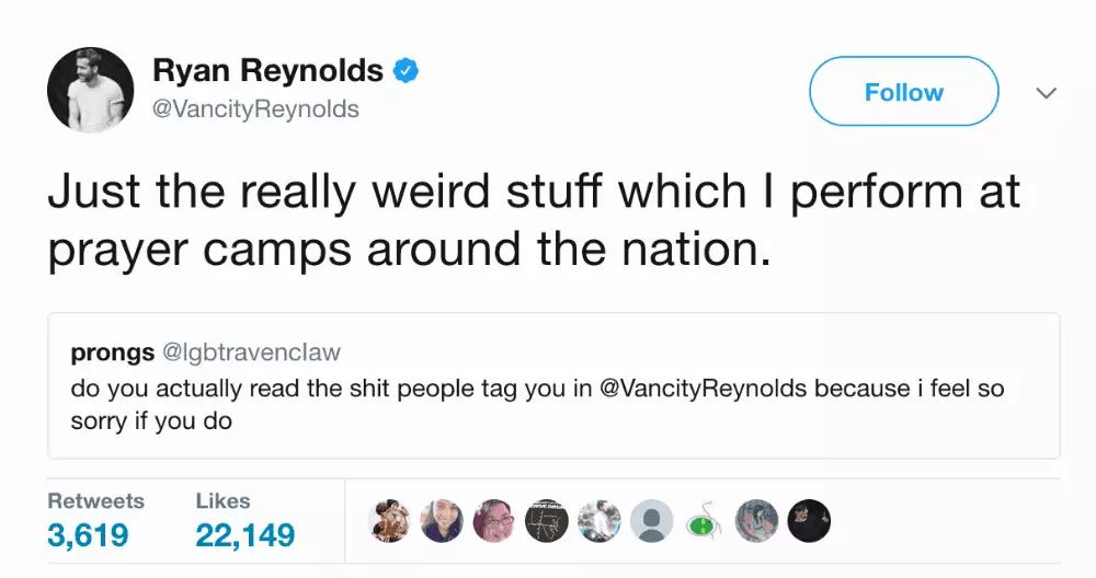 30 次 Ryan Reynolds 的回復是 Twitter 上最有趣的事情 11568_9