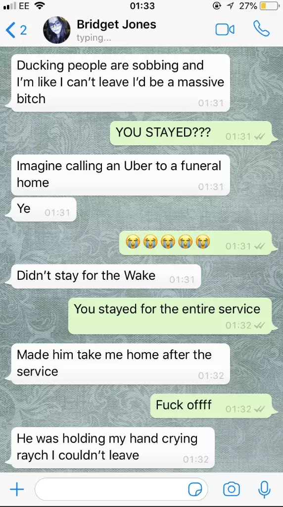 Una donna condivide la pazza storia del suo primo appuntamento con Tinder in un crematorio 6325_3
