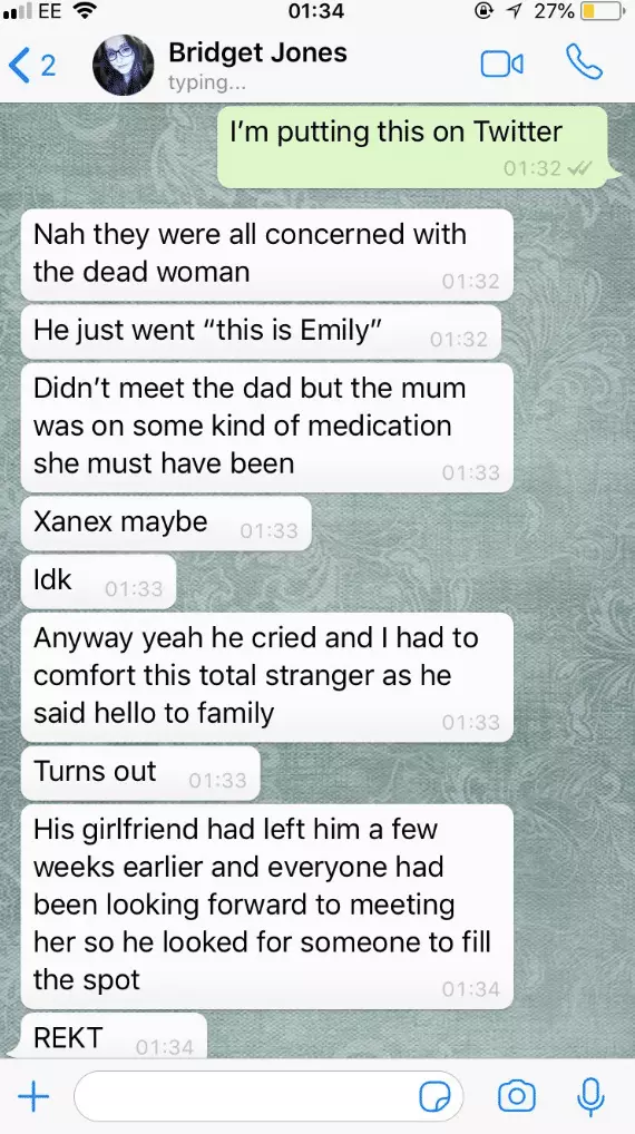 Una donna condivide la pazza storia del suo primo appuntamento con Tinder in un crematorio 6325_4